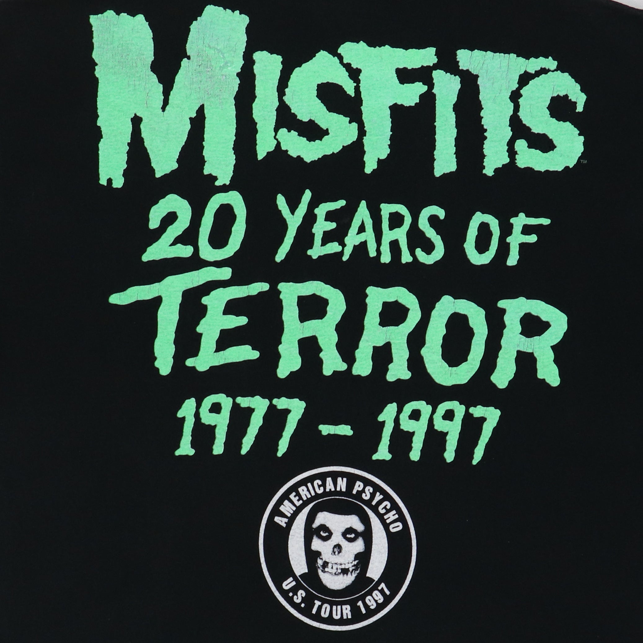 1997 Misfits 20 Years Of Terror Shirt | Authentic Vintage Tee – WyCo ...