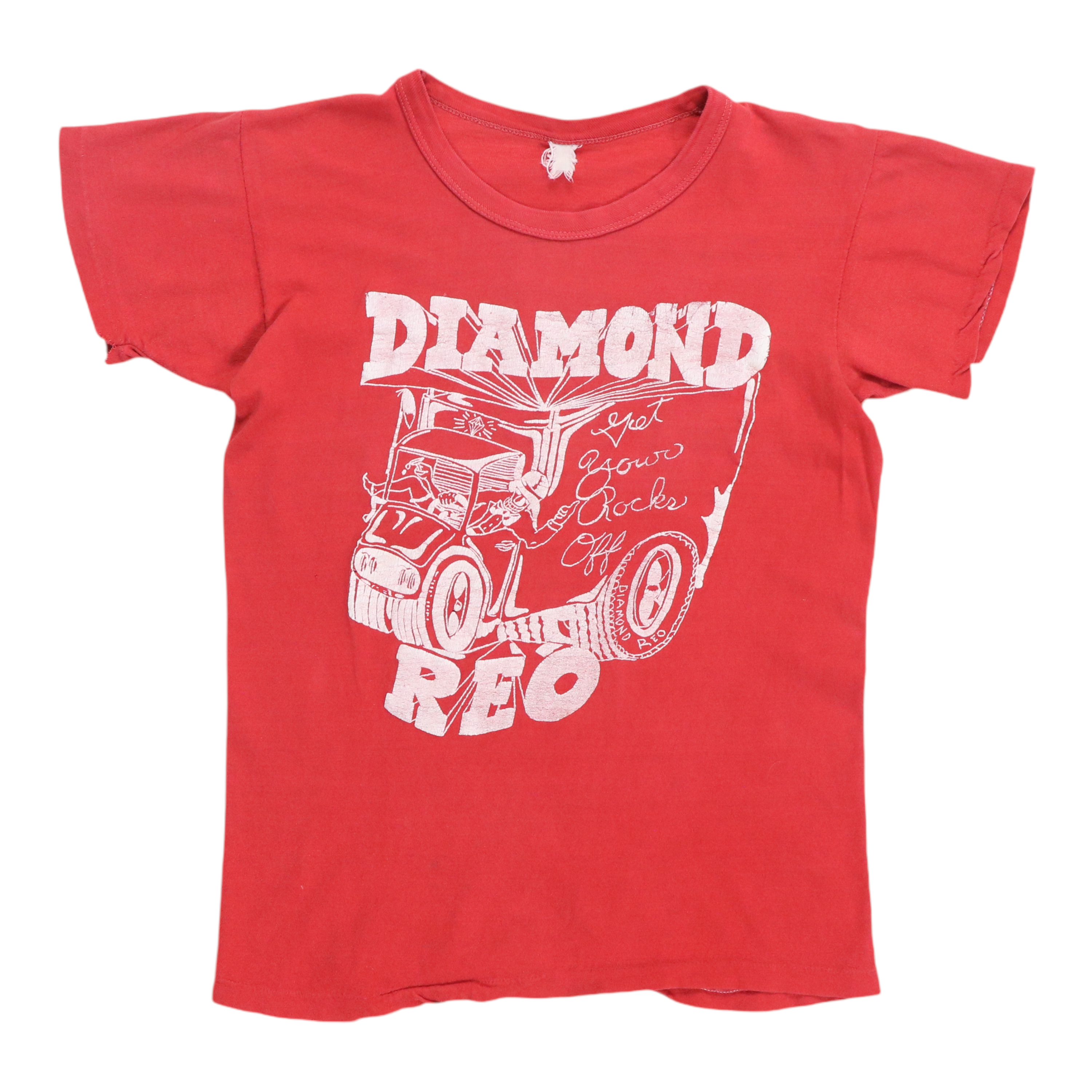 1970s Diamond REO Get Your Rocks Off Shirt – WyCo Vintage