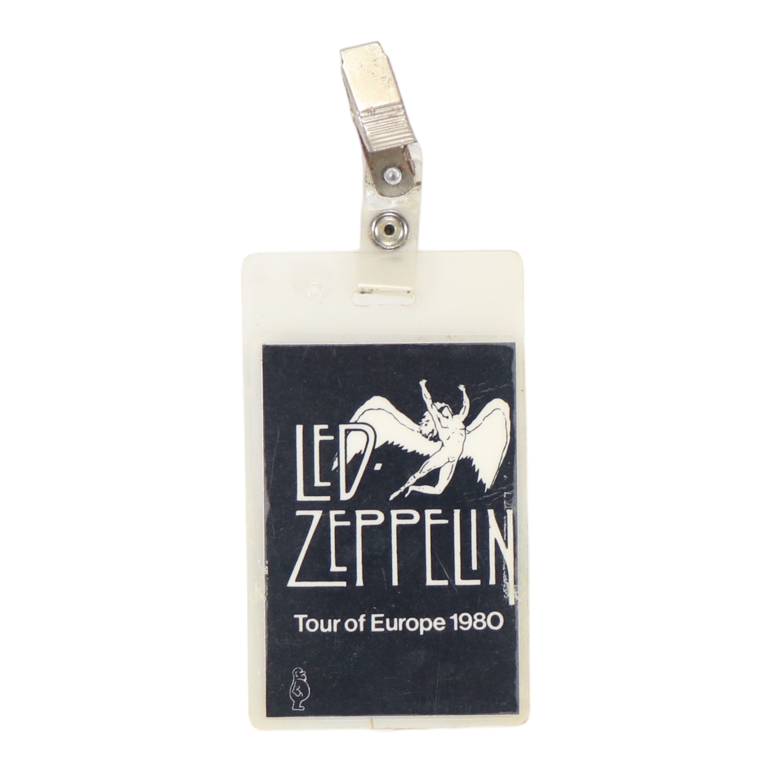 1980 Led Zeppelin Tour of Europe Backstage Pass Laminate and Luggage ...