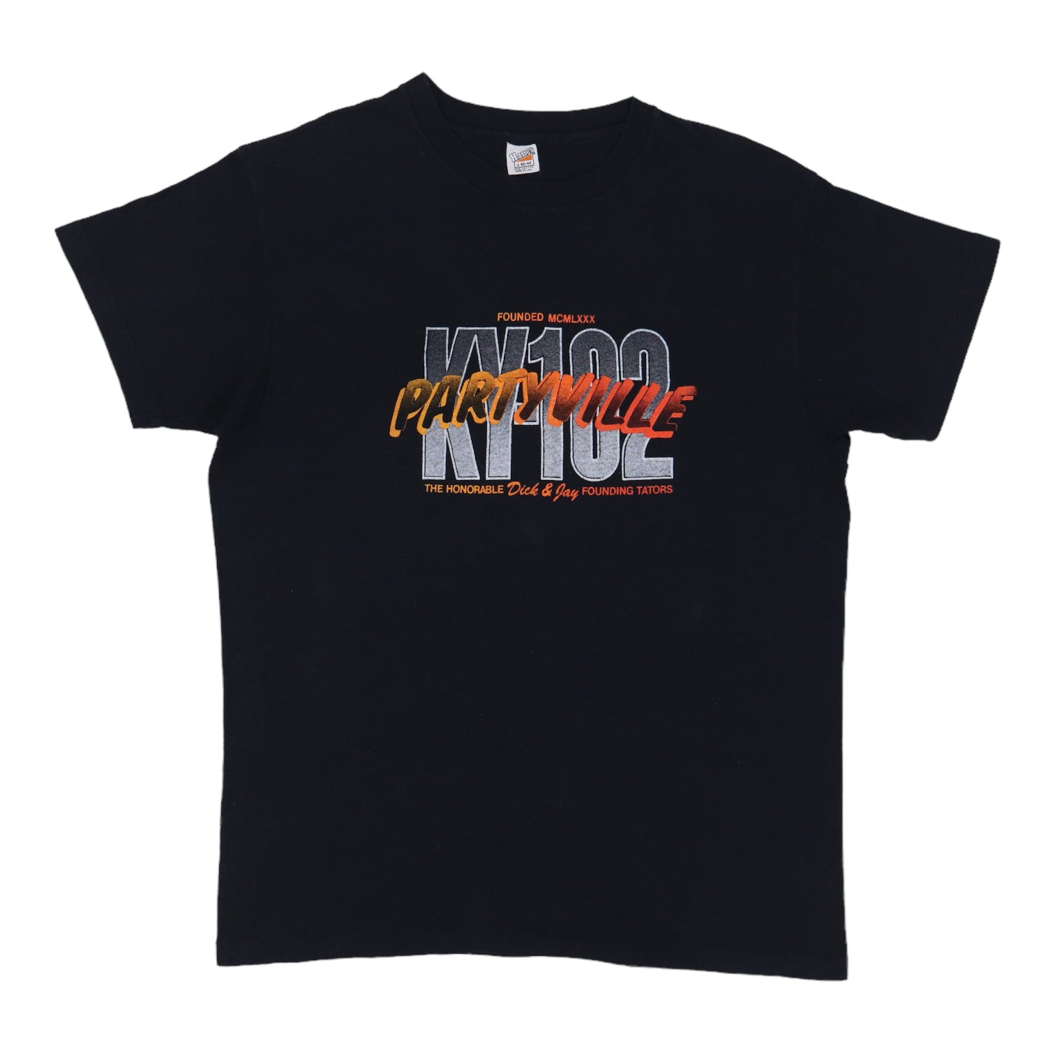 Original vintage 1980s Partyville KY102 Radio Shirt | WyCo Vintage