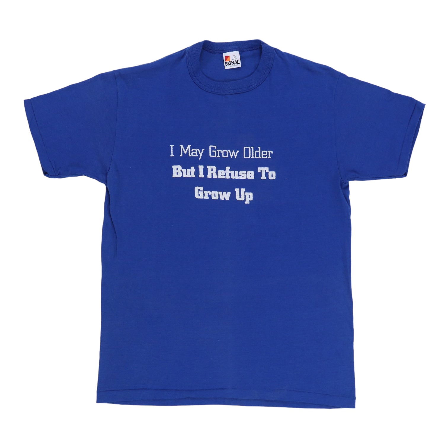 Original vintage 1980s Refuse To Grow Up Shirt | WyCo Vintage