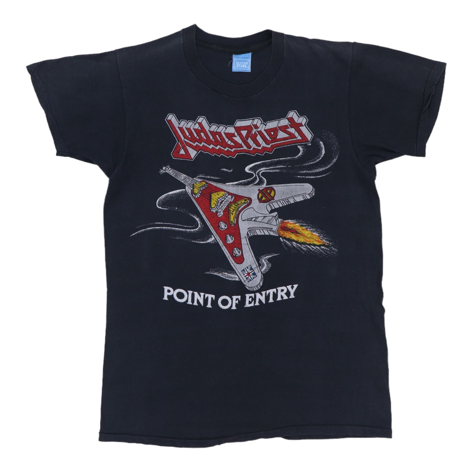 1981 Judas Priest Point Of Entry Tour Shirt | Authentic Vintage Tee ...