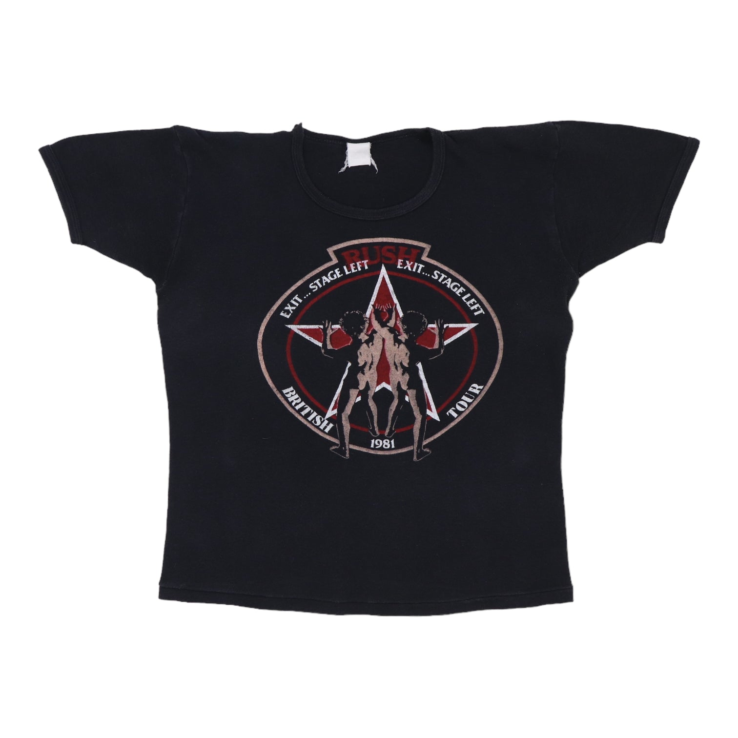 1981 Rush Exit Stage Left Euro Tour Shirt | Authentic Vintage Tee ...
