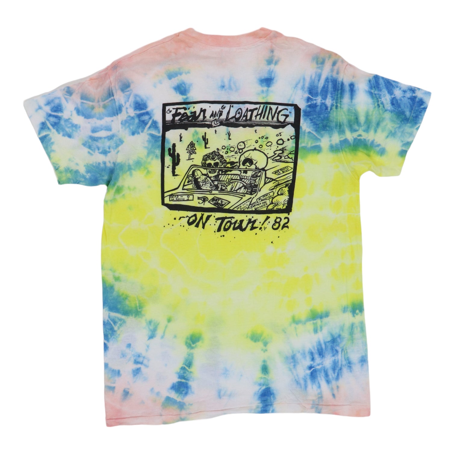 1982 Grateful Dead Fear And Loathing Tour Tie Dye Shirt – WyCo Vintage