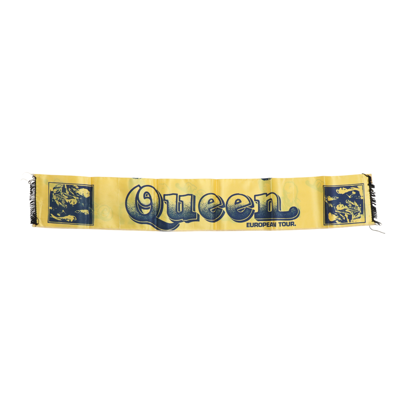 Original vintage 1982 Queen European Tour Concert Scarf | WyCo Vintage