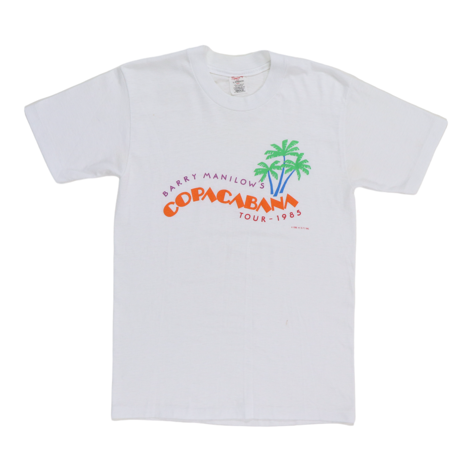 1985 Barry Manilow Copacabana Tour Shirt | Authentic Vintage Tee – WyCo ...