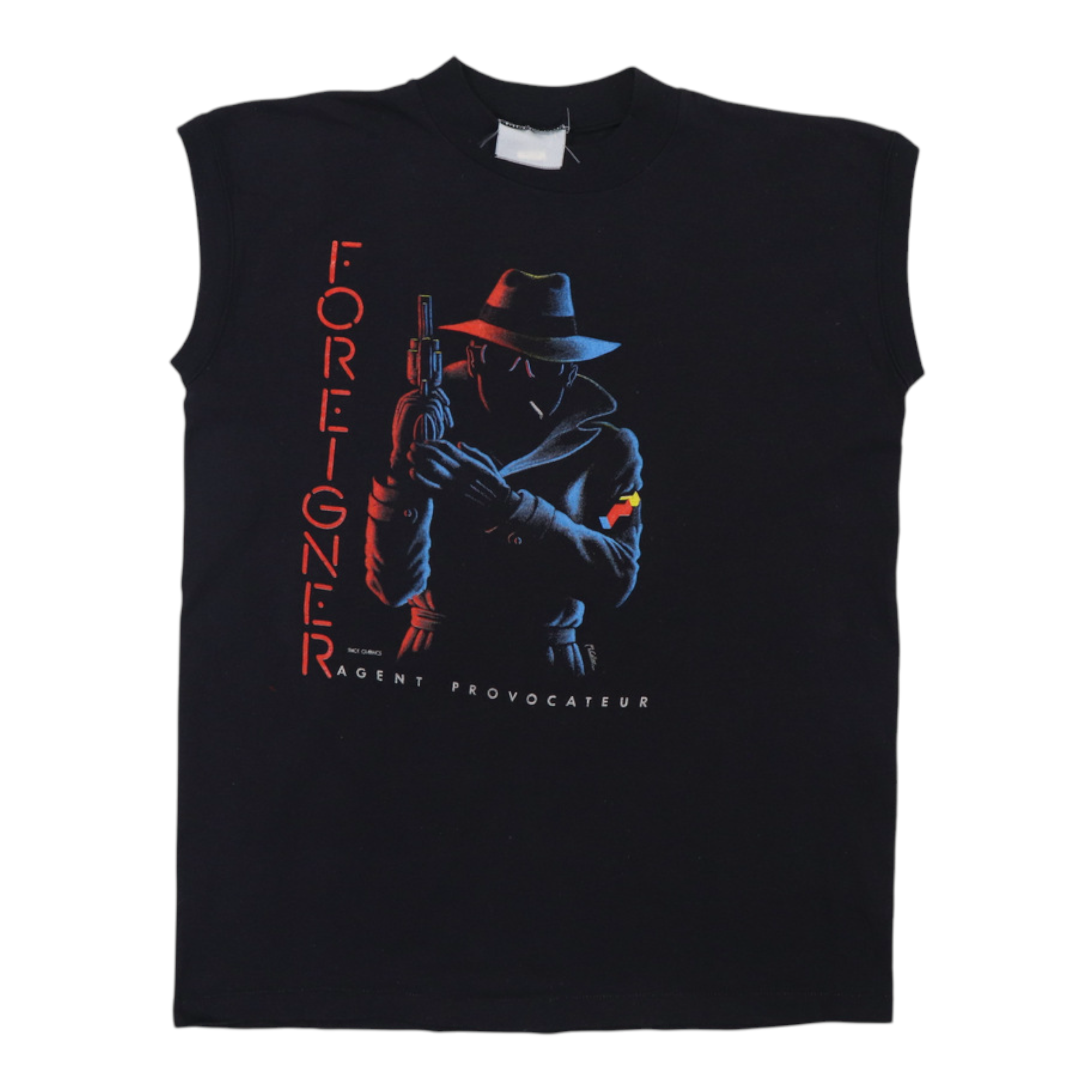 1985 Foreginer Agent Provocateur Tour Sleeveless Shirt | Authentic ...