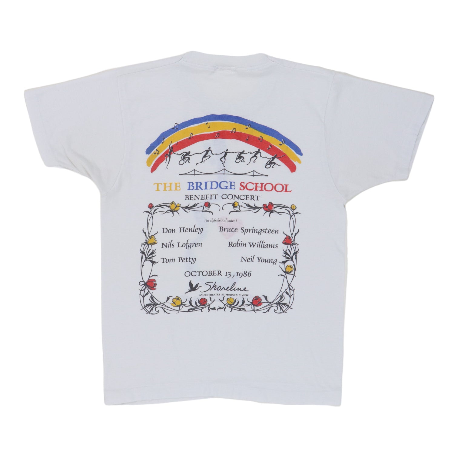 Original vintage 1986 Bridge School Benefit Concert Shirt | WyCo Vintage