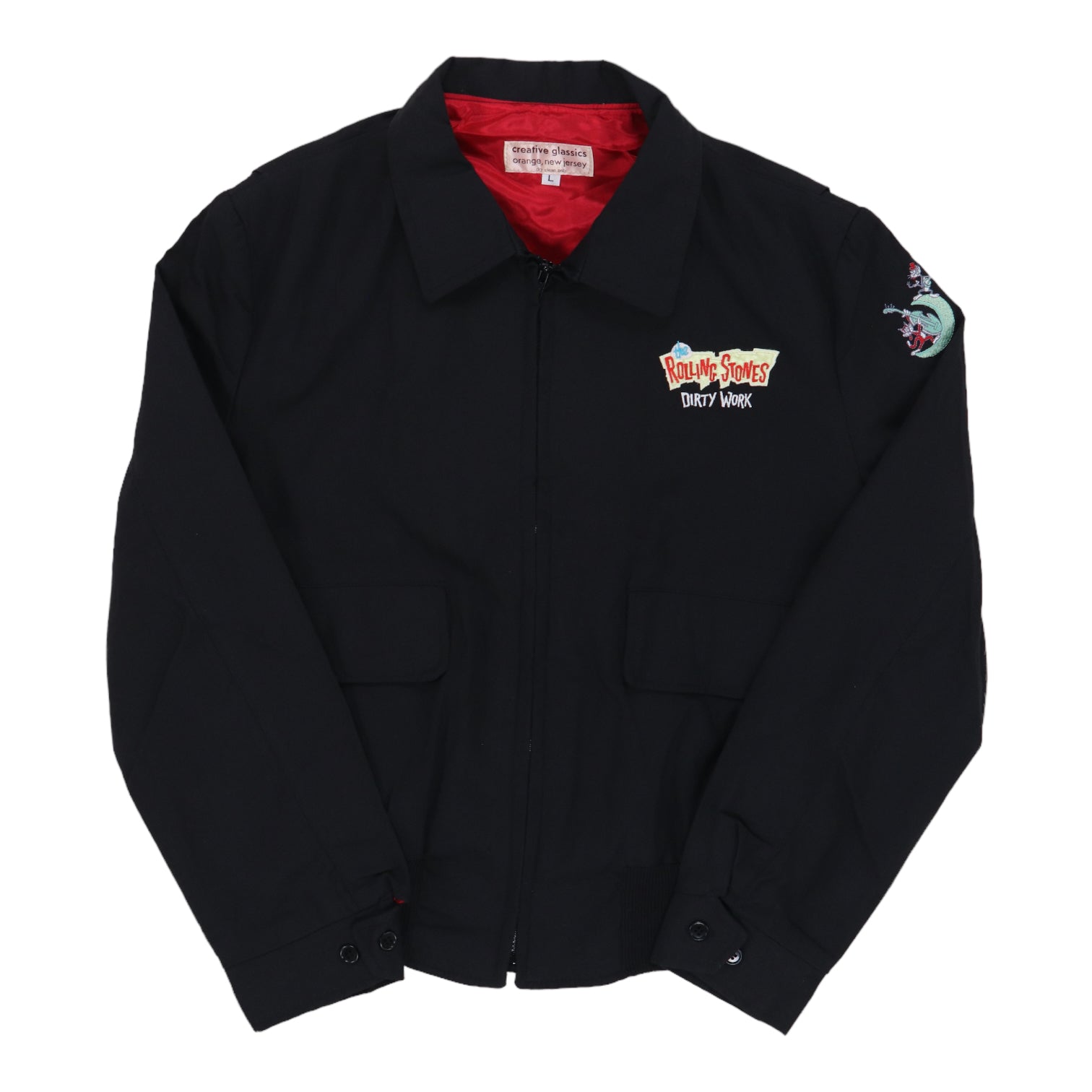 1986 Rolling Stones Dirty Work Tour Jacket | Authentic Vintage Jacket ...
