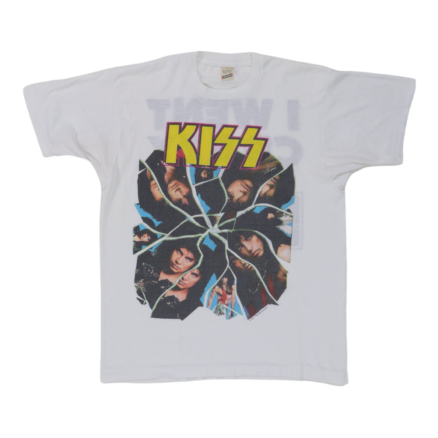 1987 Kiss I Went Crazy With Kiss Tour Shirt | Authentic Vintage Tee ...