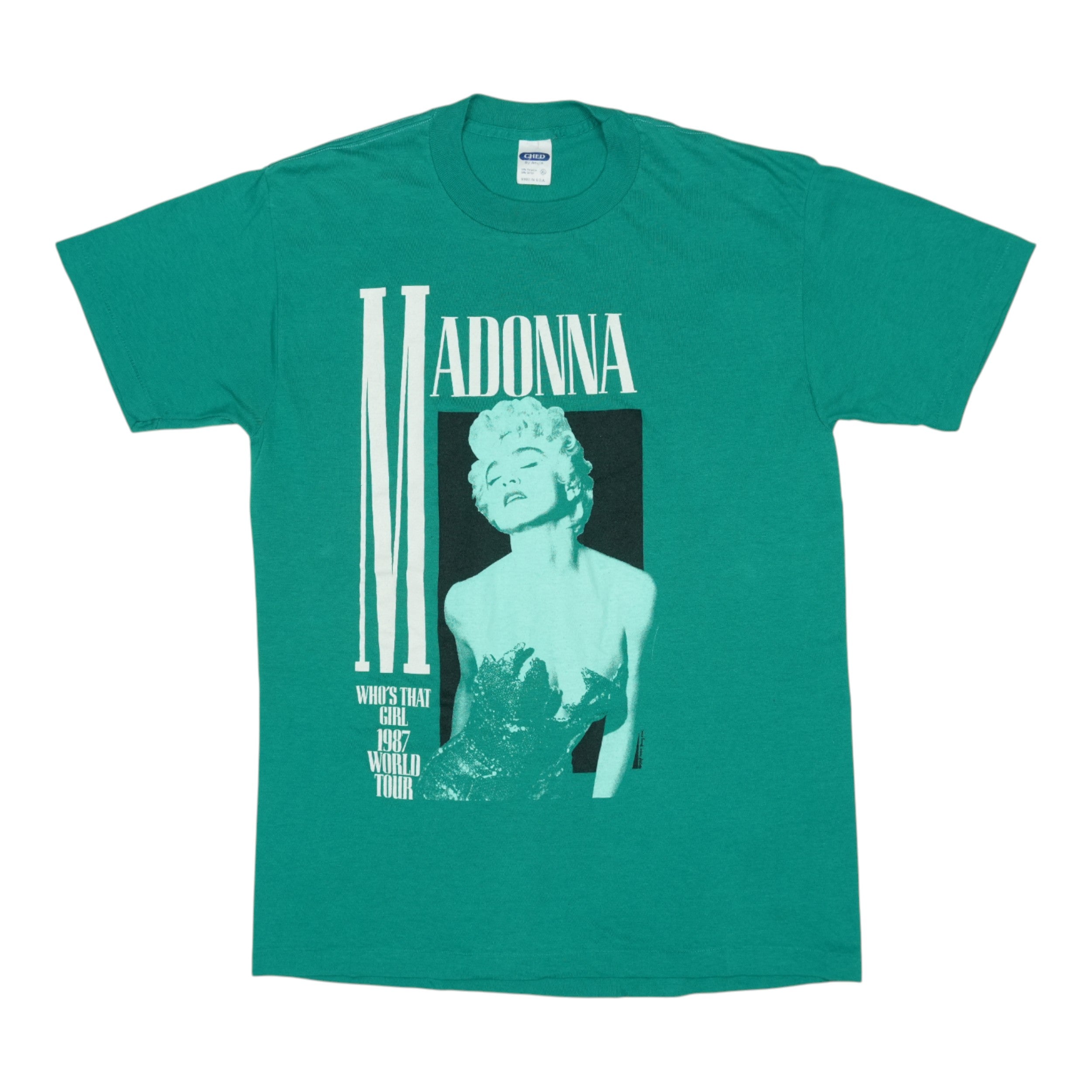 Vintage 1987 Madonna Who's That Girl Tour Shirt Shirt | WyCo Vintage