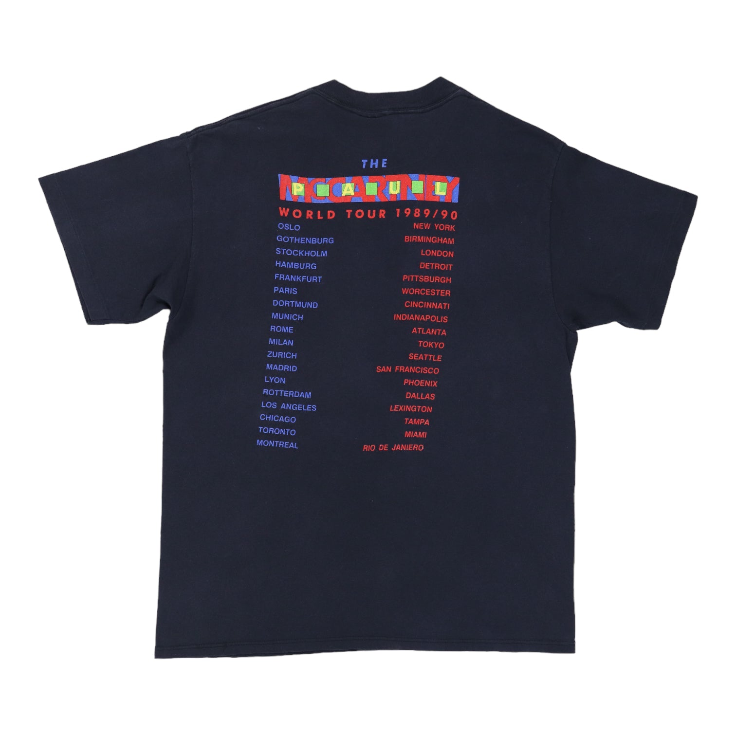 Original vintage 1989 Paul McCartney World Tour Shirt | WyCo Vintage