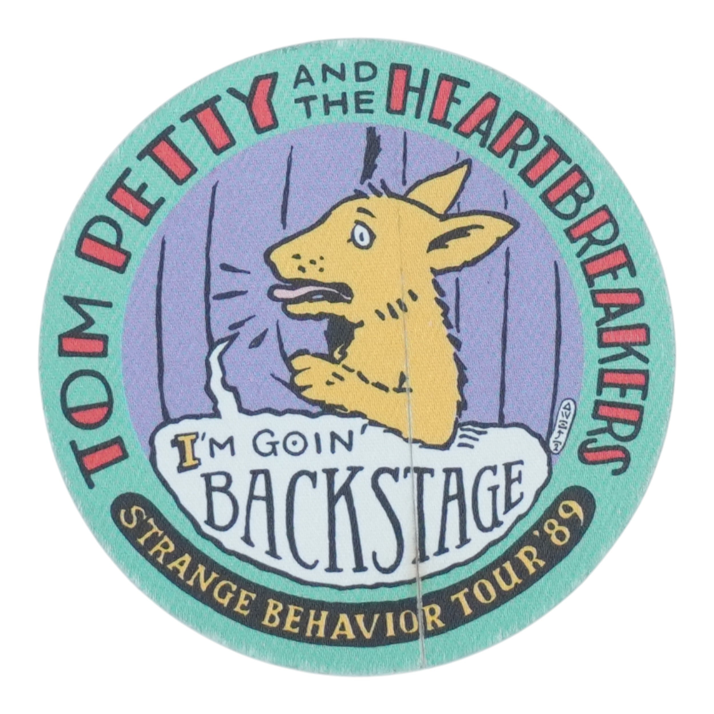 1989 Tom Petty Strange Behavior Backstage Pass | Authentic Vintage Tee ...