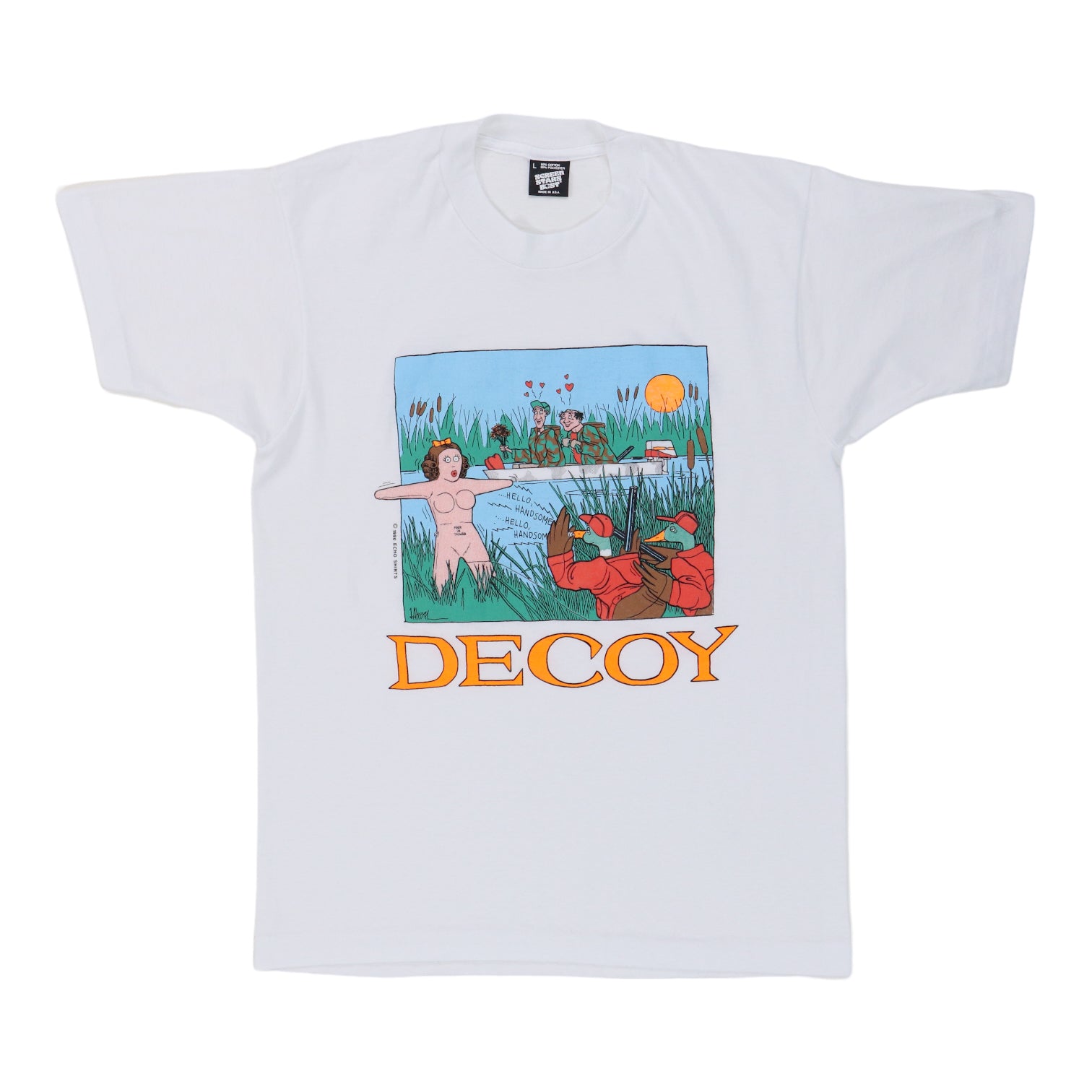 Original vintage 1990s Decoy Hunter Blow Up Doll Shirt | WyCo Vintage