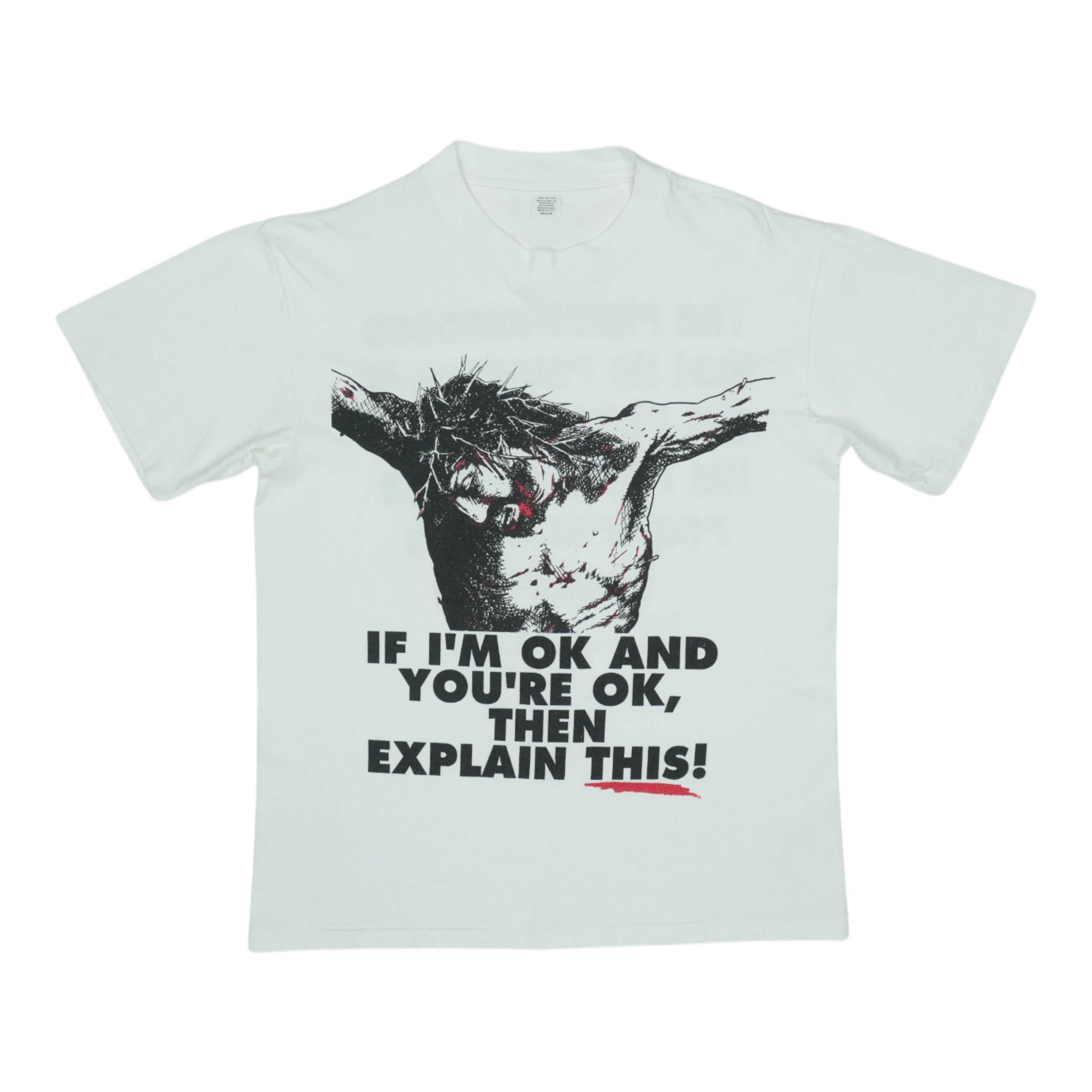 1990s Jesus Christ If I'm Ok Shirt | Authentic Vintage Tee – WyCo Vintage