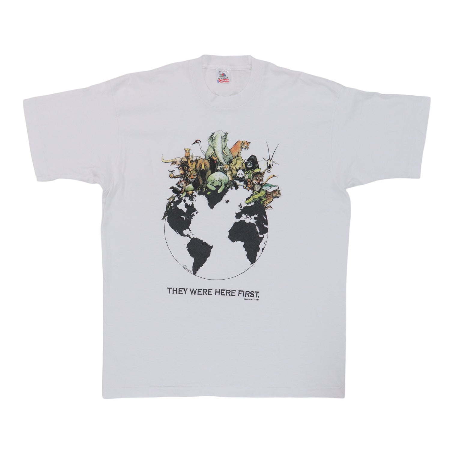 1992 They Were Here First Human-I-Tees Shirt – WyCo Vintage