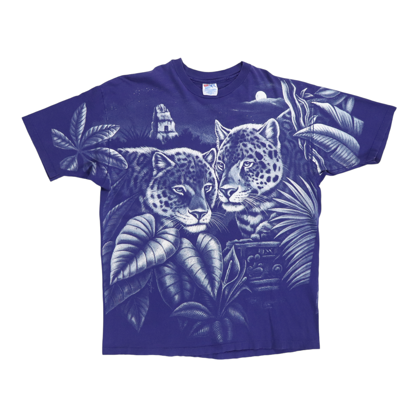 1993 Leopard Cats All Over Print Shirt | Authentic Vintage Tee – WyCo ...