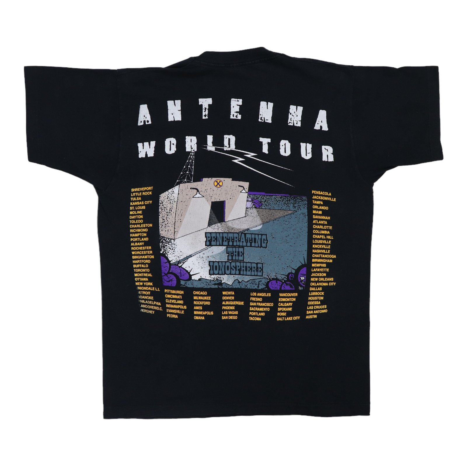 1994 ZZ Top Antenna World Tour Shirt | Authentic Vintage Tee – WyCo Vintage