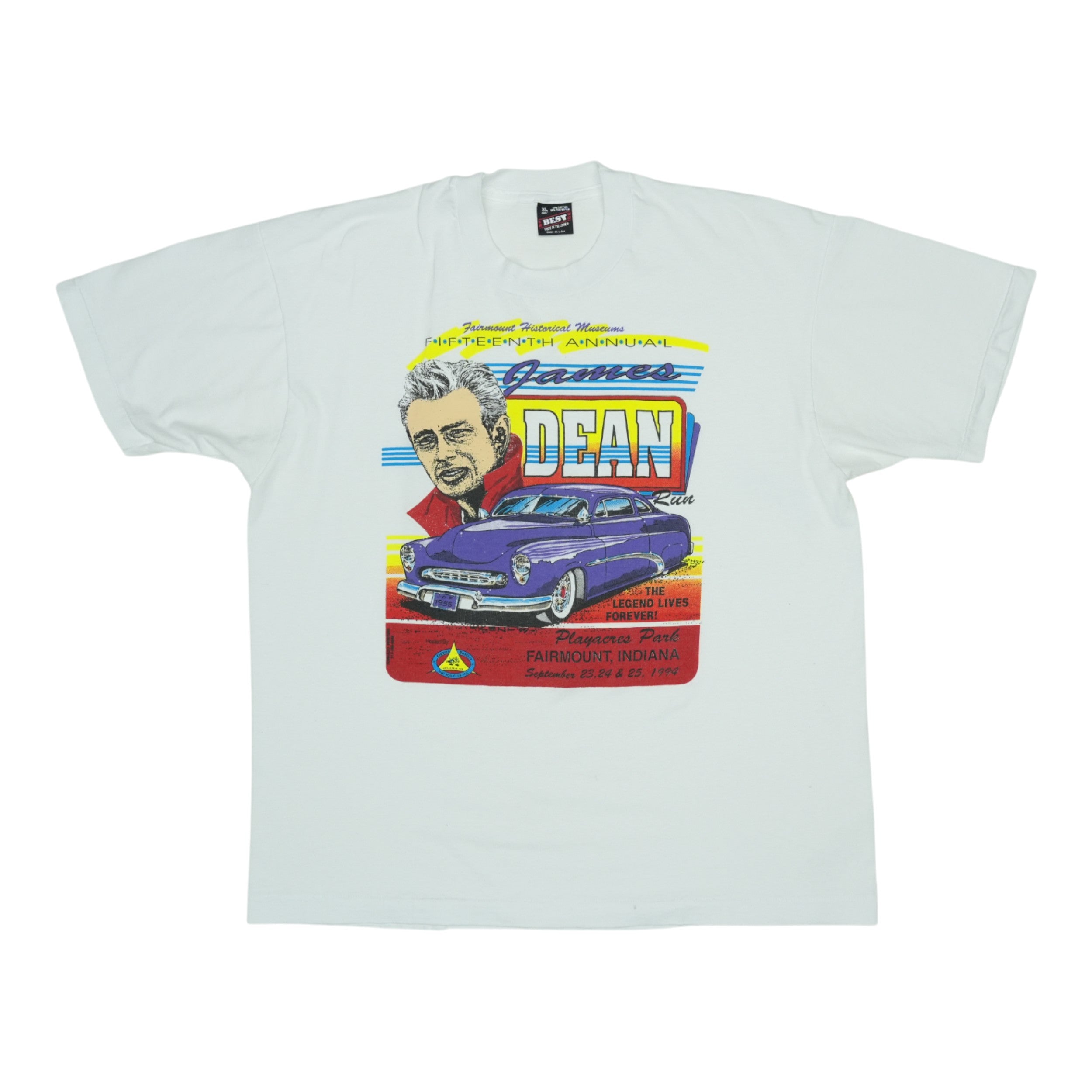 1994 James Dean Car Run Shirt | Authentic Vintage T-Shirt – WyCo Vintage