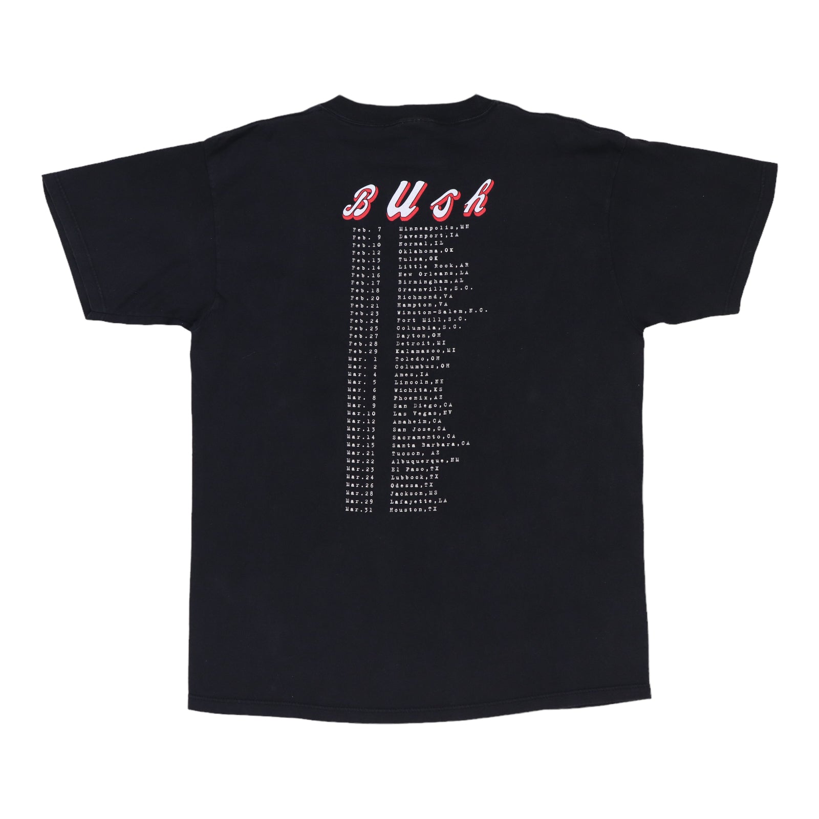 1995 Bush Sixteen Stone Tour Shirt – WyCo Vintage