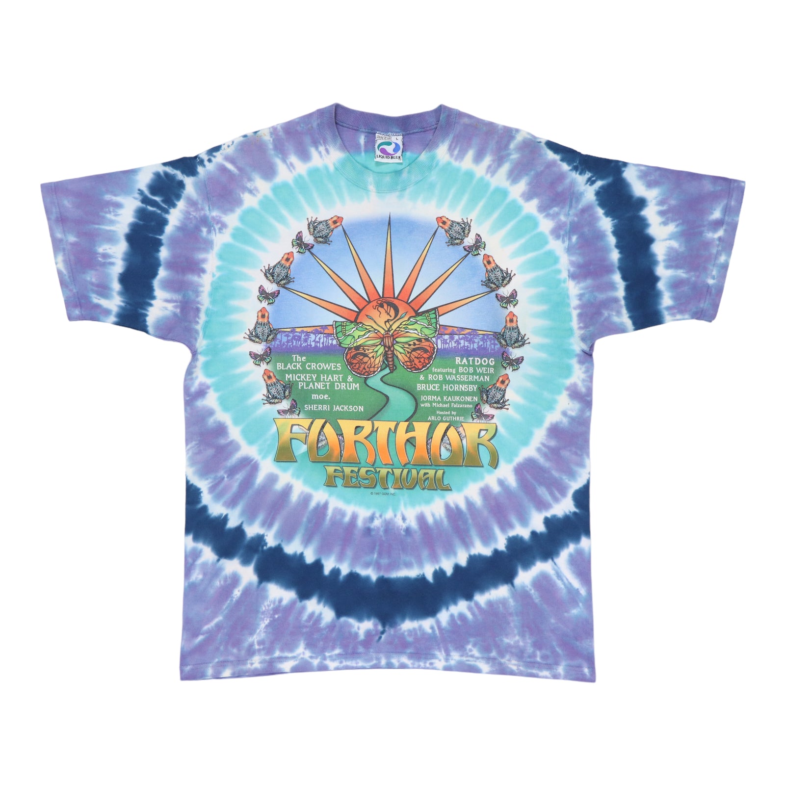 1997 Further Festival Tour Tie Dye Shirt | Authentic Vintage Tee – WyCo ...