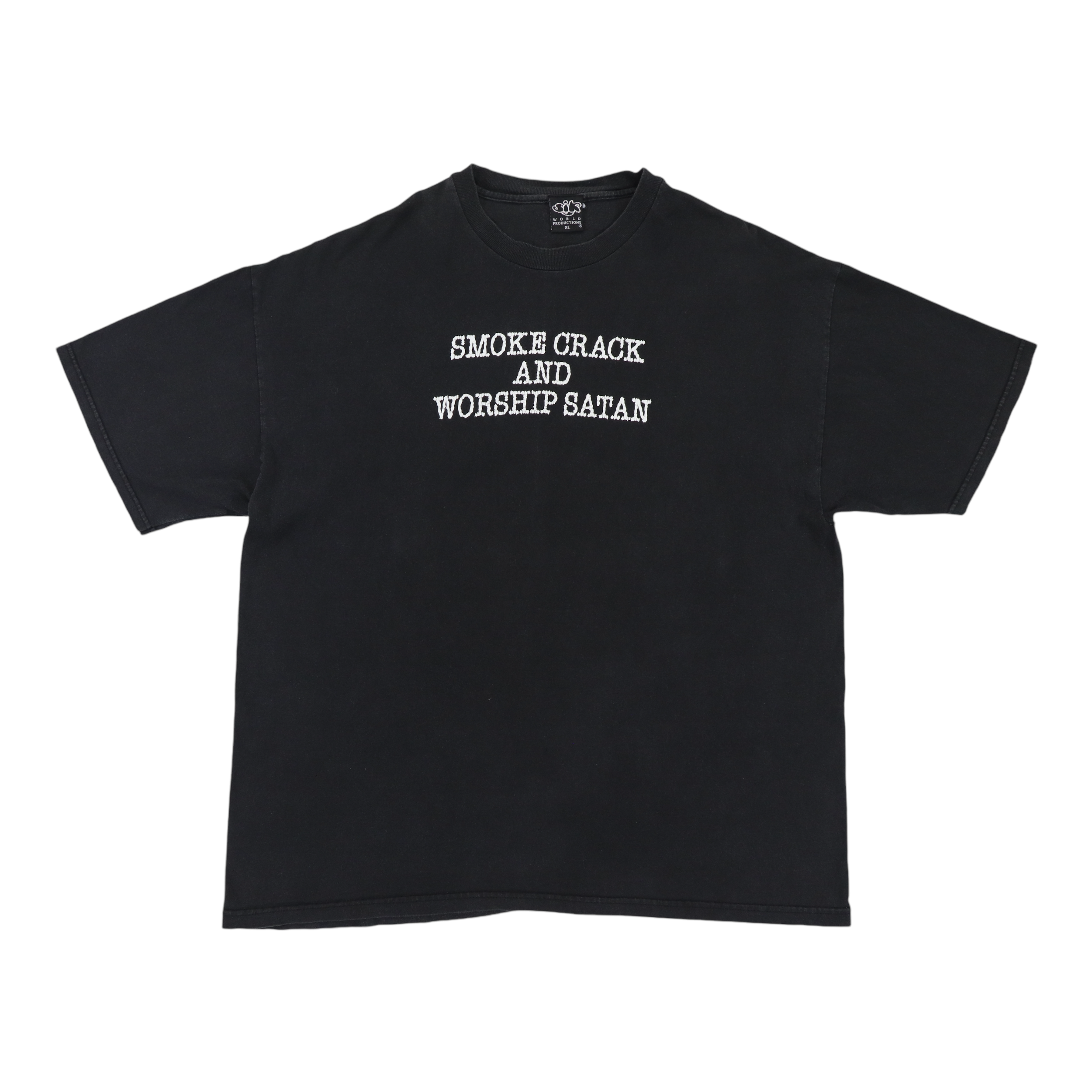2000s Smoke Crack Worship Satan Sik Productions Shirt | Authentic V ...
