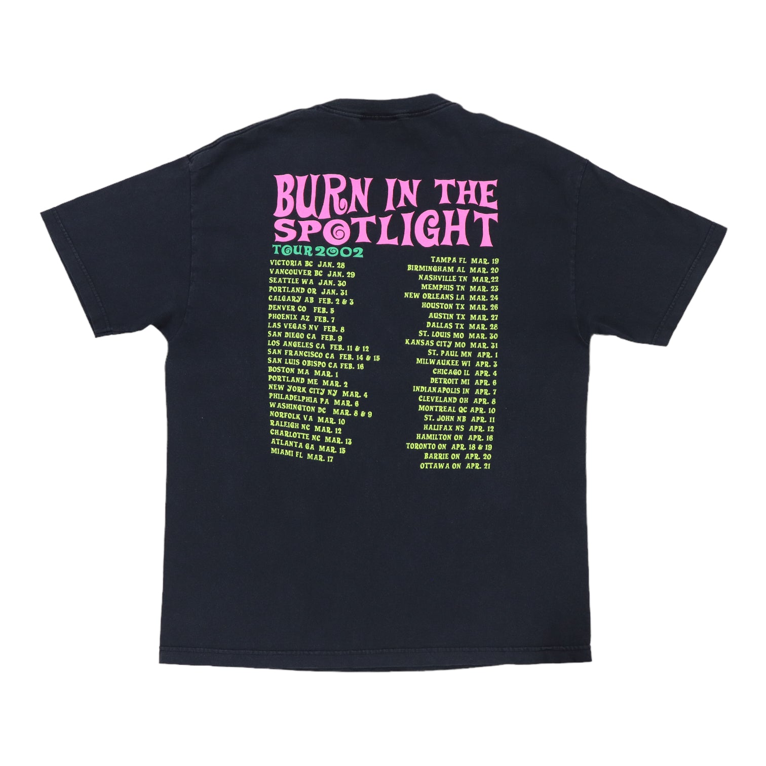 2002 Nelly Furtado Burn In The Spotlight Tour Shirt | Authentic Vin ...