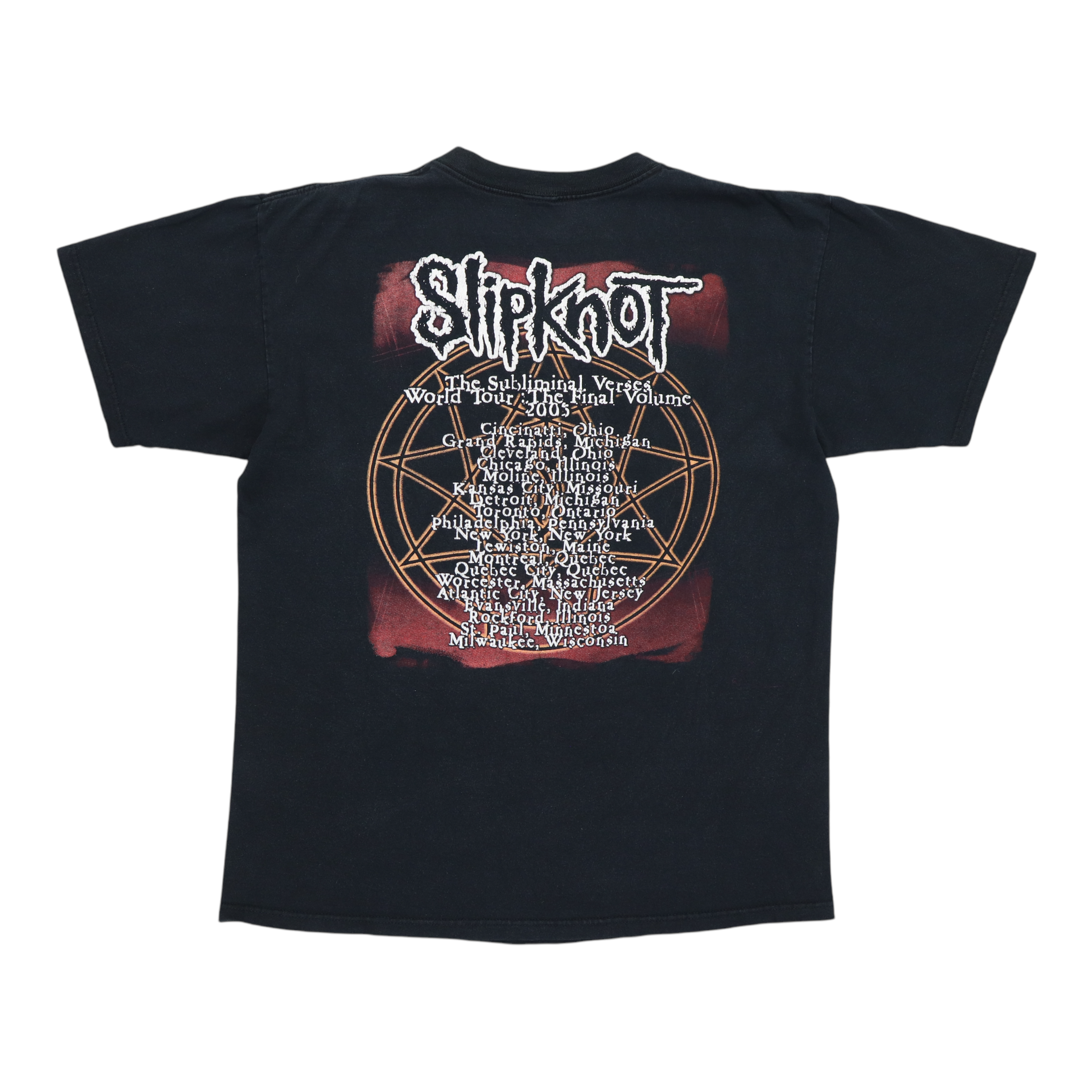2005 Slipknot Subliminal Verses World Tour Shirt | Authentic Vintag ...