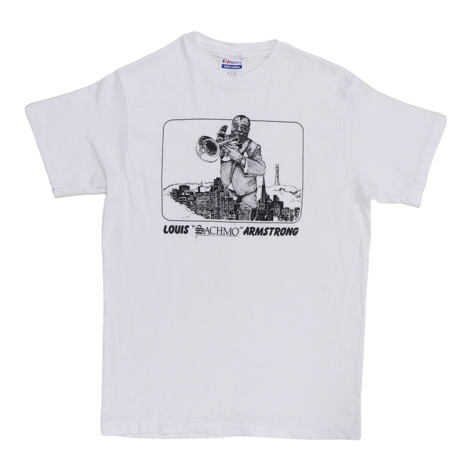 Original vintage 1980s Louis Armstrong Shirt | WyCo Vintage