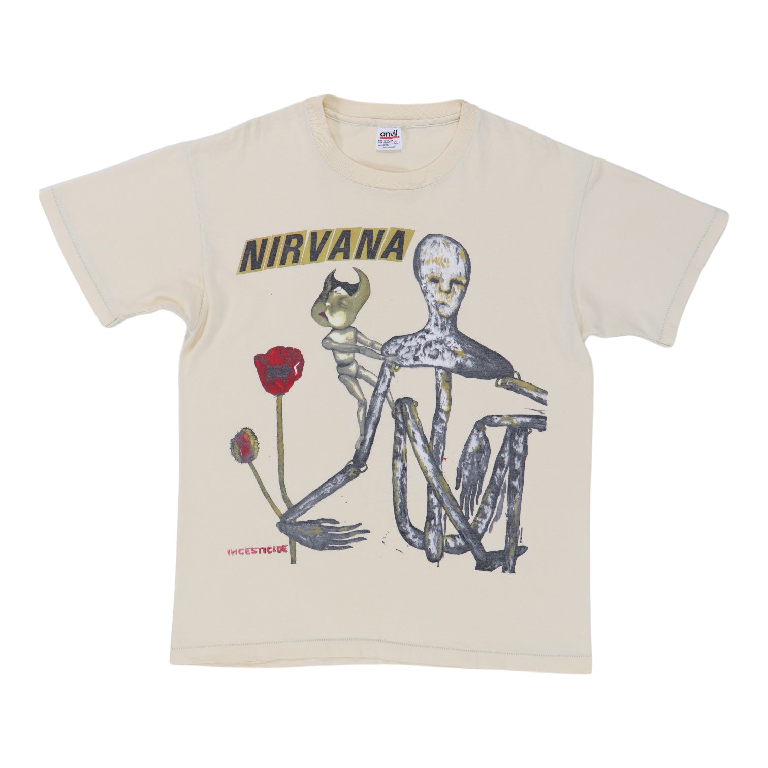 1993 Nirvana Incesticide Color Change Shirt | Authentic Vintage Tee ...