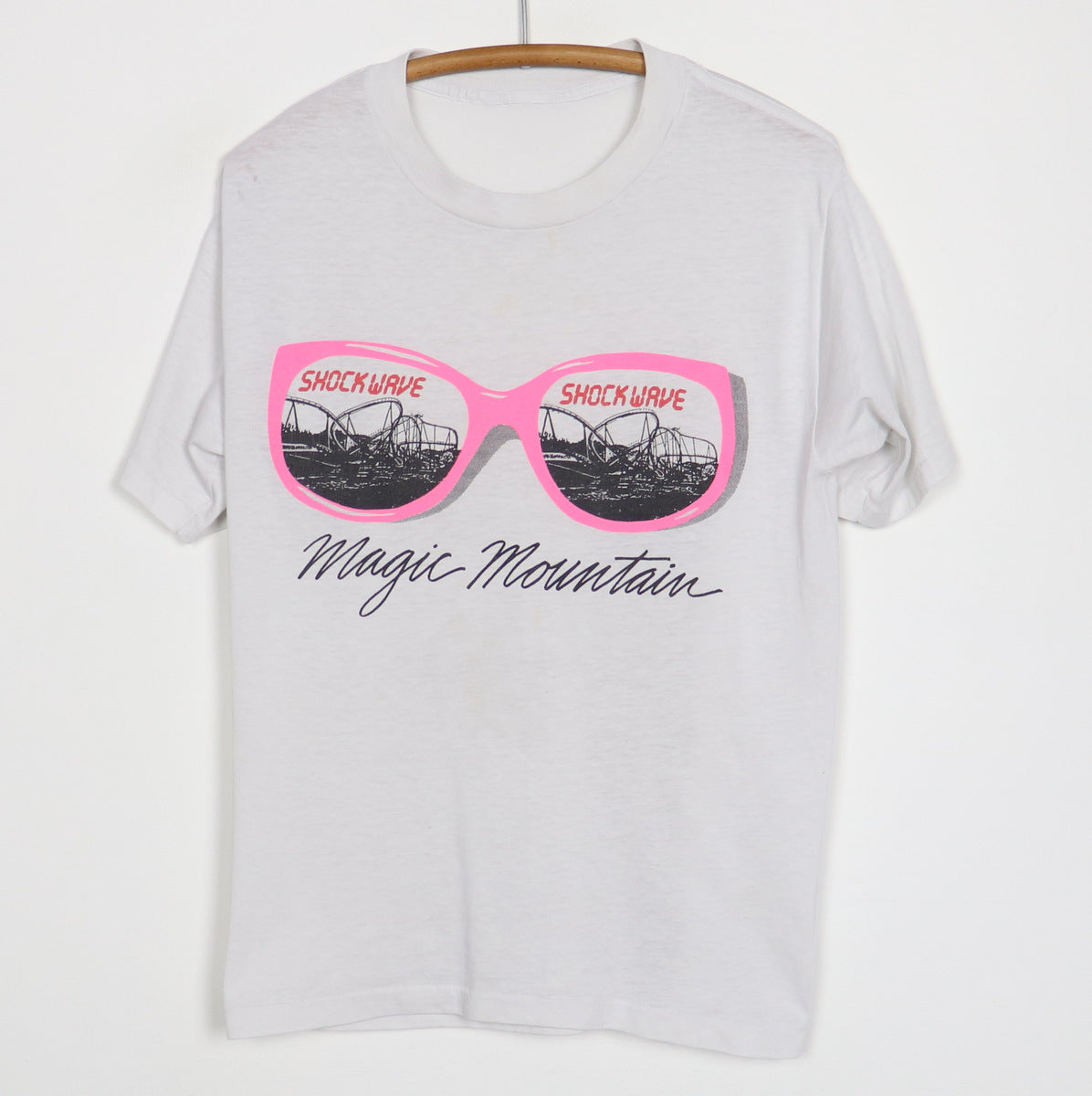 1980s Magic Mountain Six Flags Shockwave Shirt – WyCo Vintage