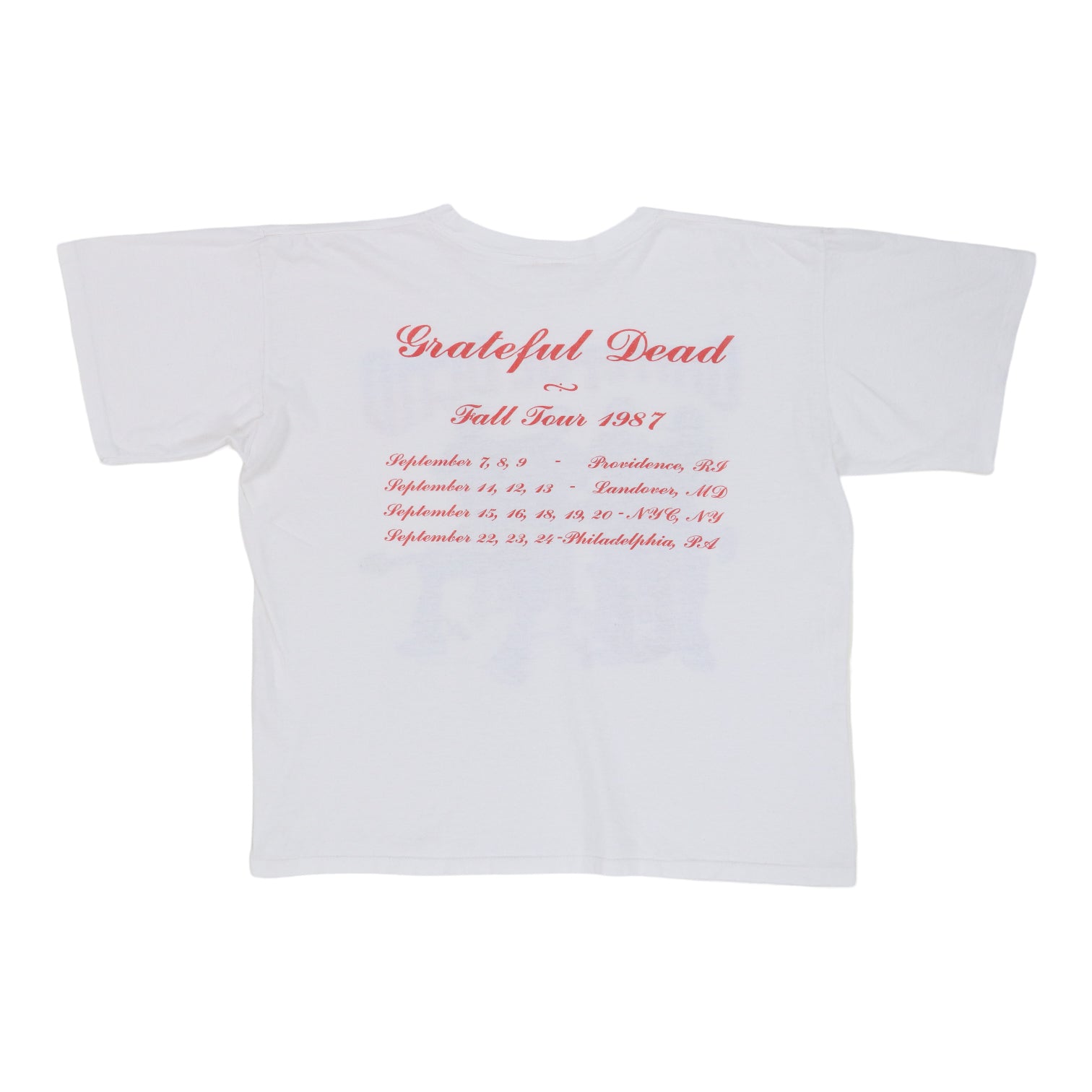 1987 Grateful Dead Fall Tour Shirt – WyCo Vintage