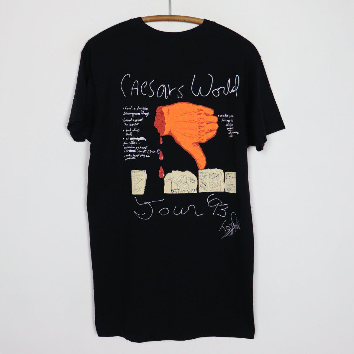 Original vintage 1993 Iggy Pop Caesars World Tour Shirt | WyCo Vintage