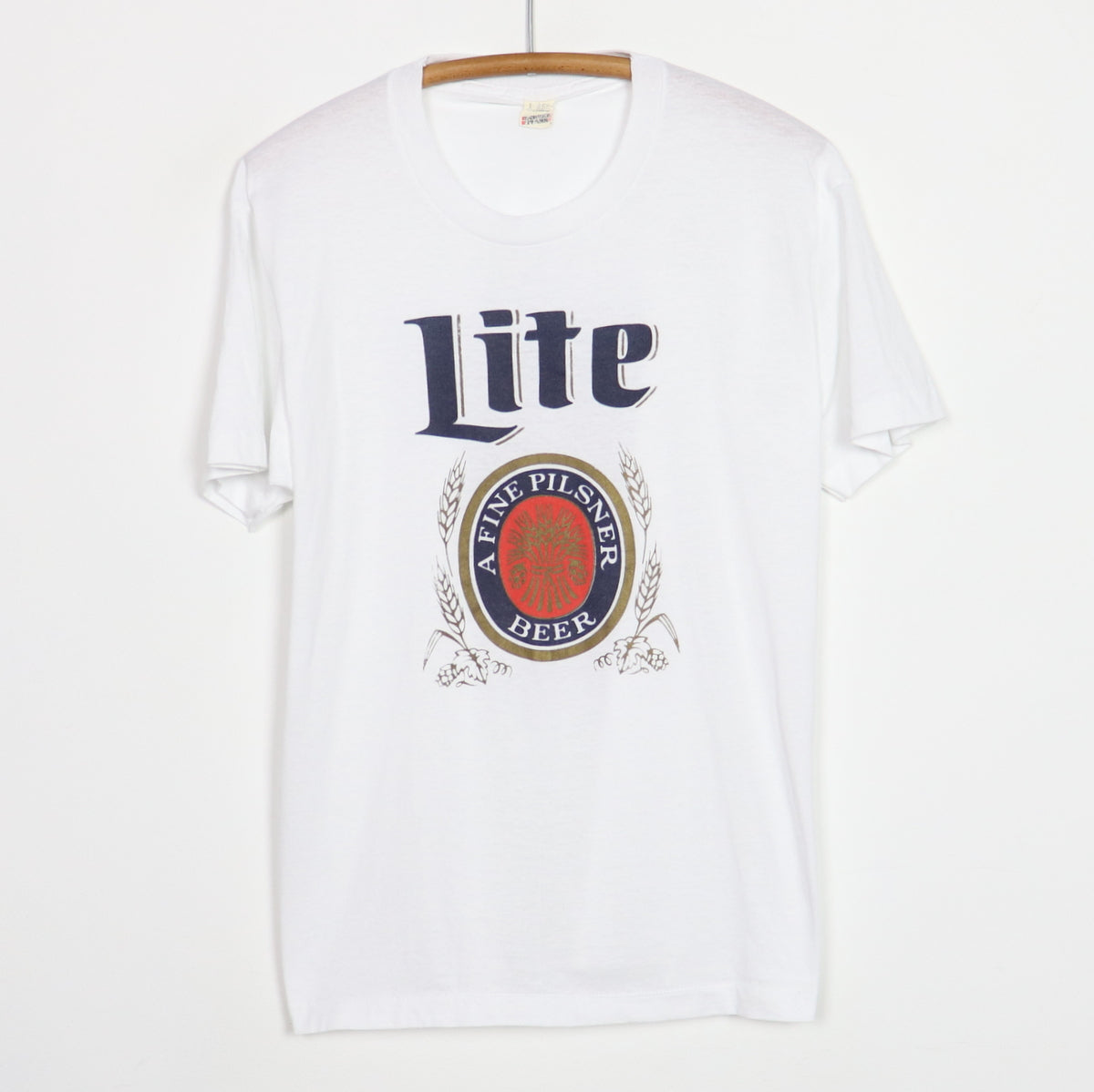 1980s Miller Lite Fine Pilsner Beer Shirt | WyCo Vintage