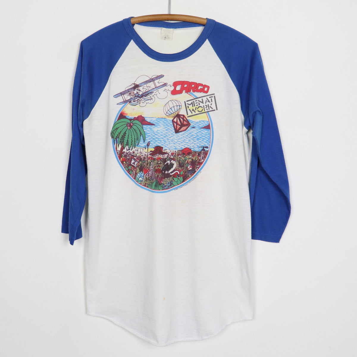 1983 Men At Work Cargo North American Tour Jersey Shirt – WyCo Vintage