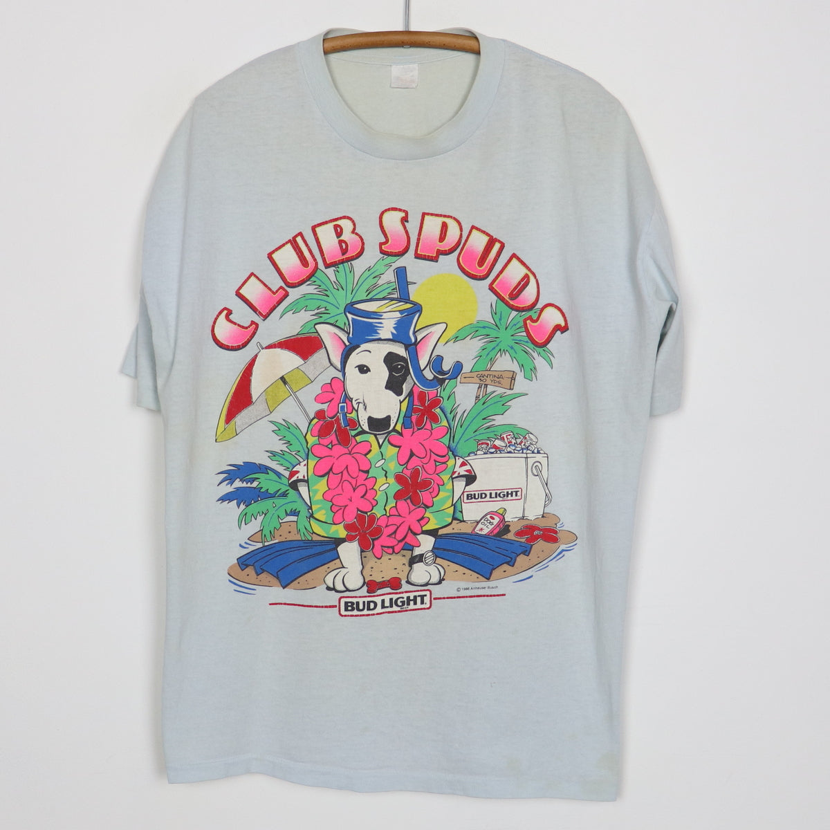 1986 Spuds MacKenzie Club Spuds Bud Light Shirt – WyCo Vintage