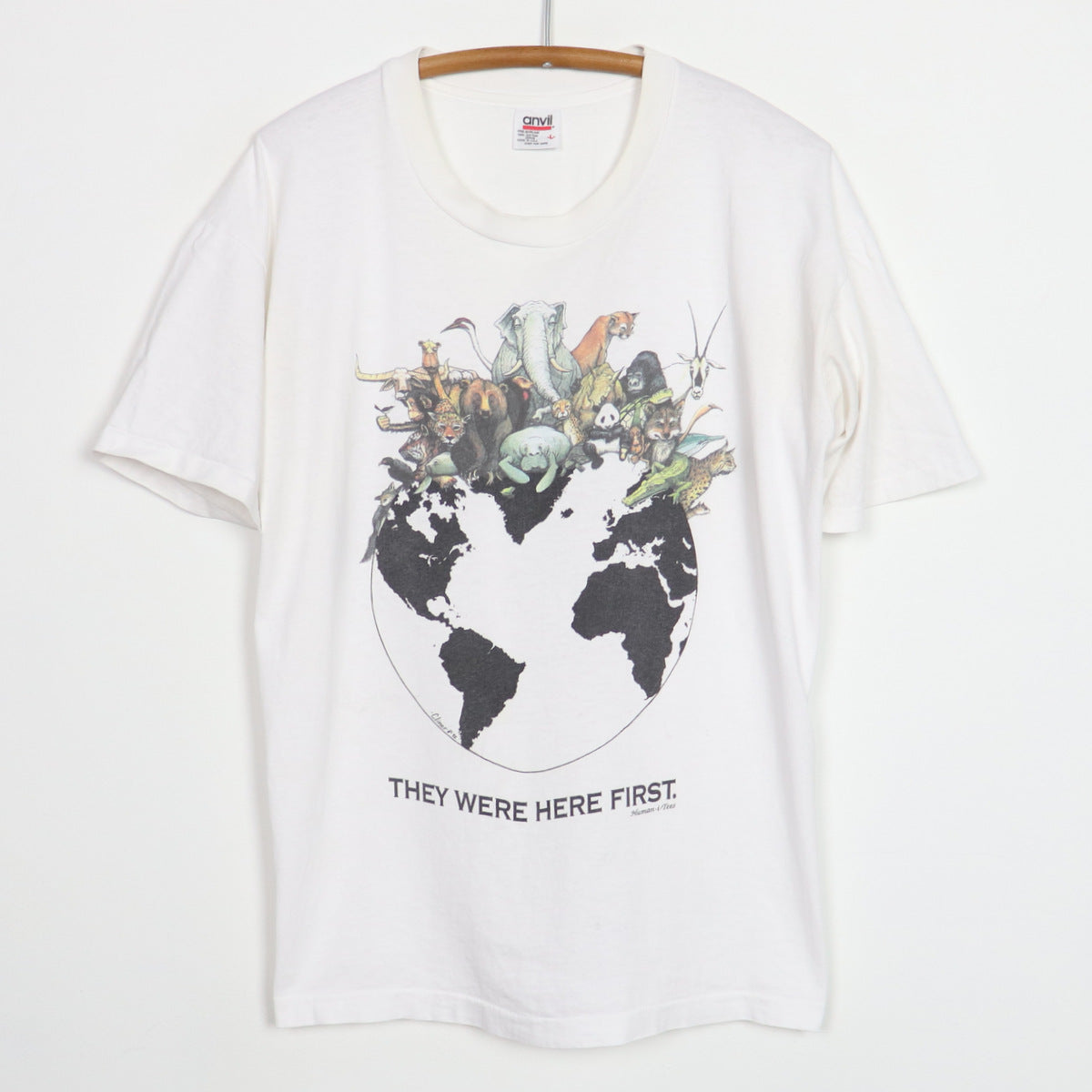 1992 They Were Here First Human-I-Tees Shirt – WyCo Vintage