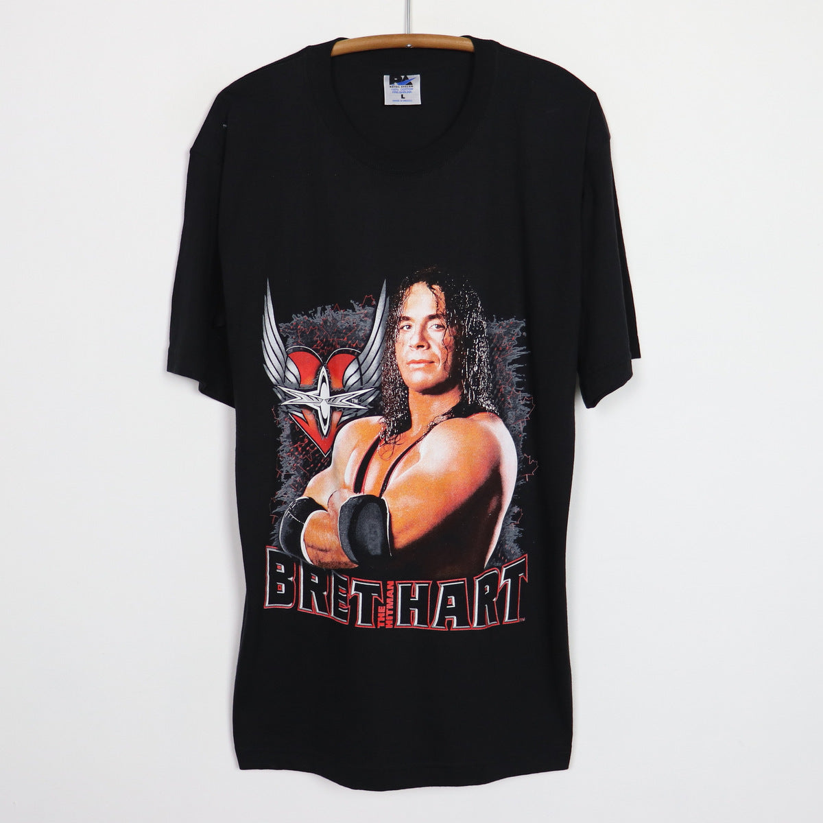 Original vintage 1990s Bret The Hitman Hart Shirt | WyCo Vintage