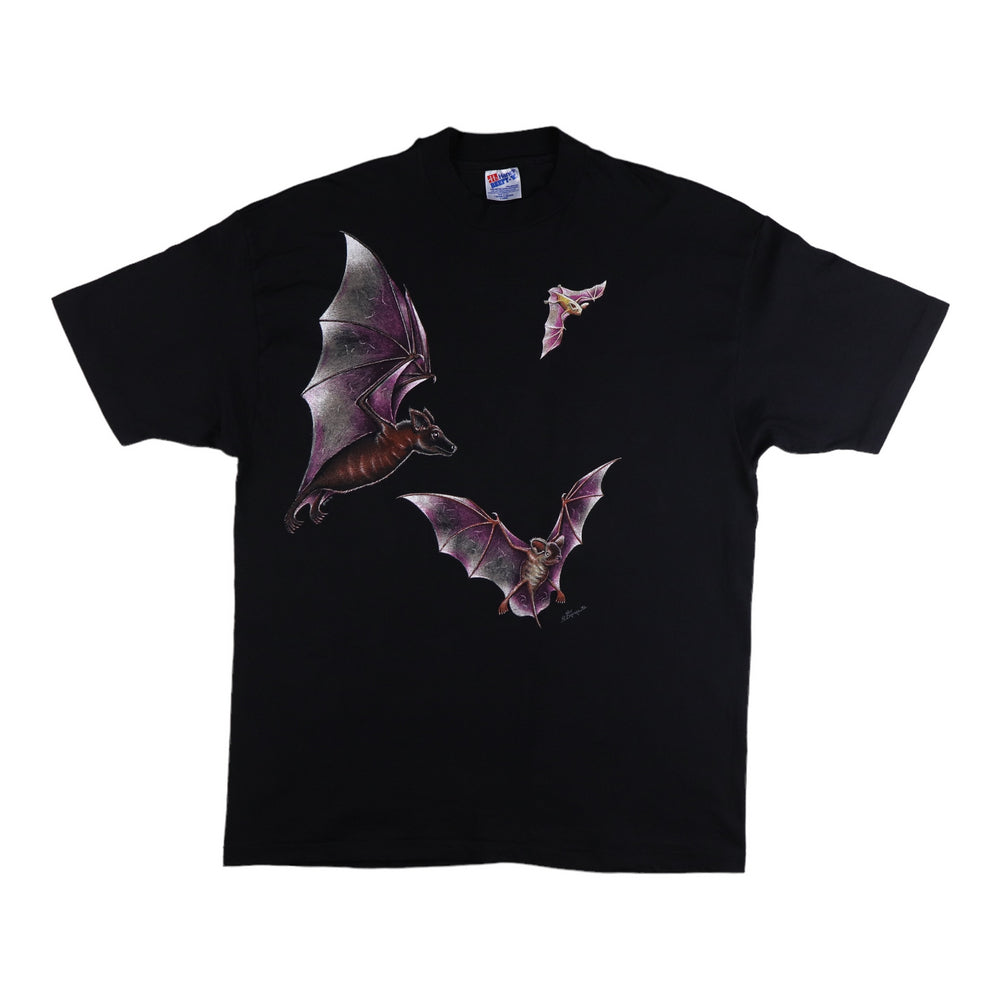 1990 Bats All Over Print Shirt | Authentic Vintage Tee – WyCo Vintage