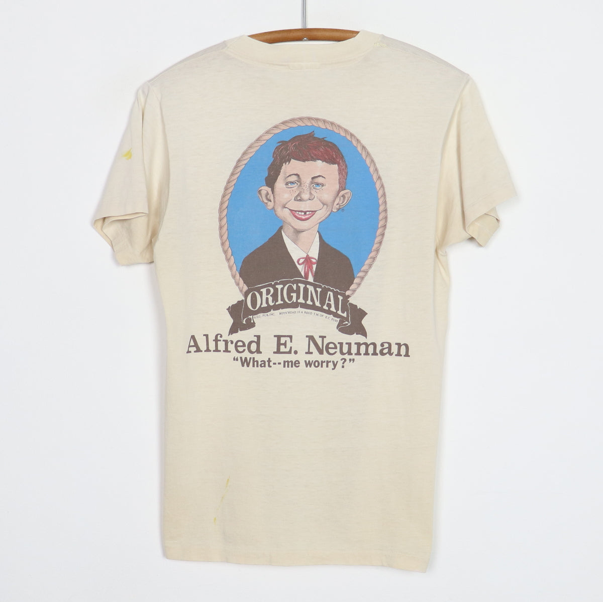 1980s Mad Magazine Alfred E Neuman What Me Worry Shirt – WyCo Vintage