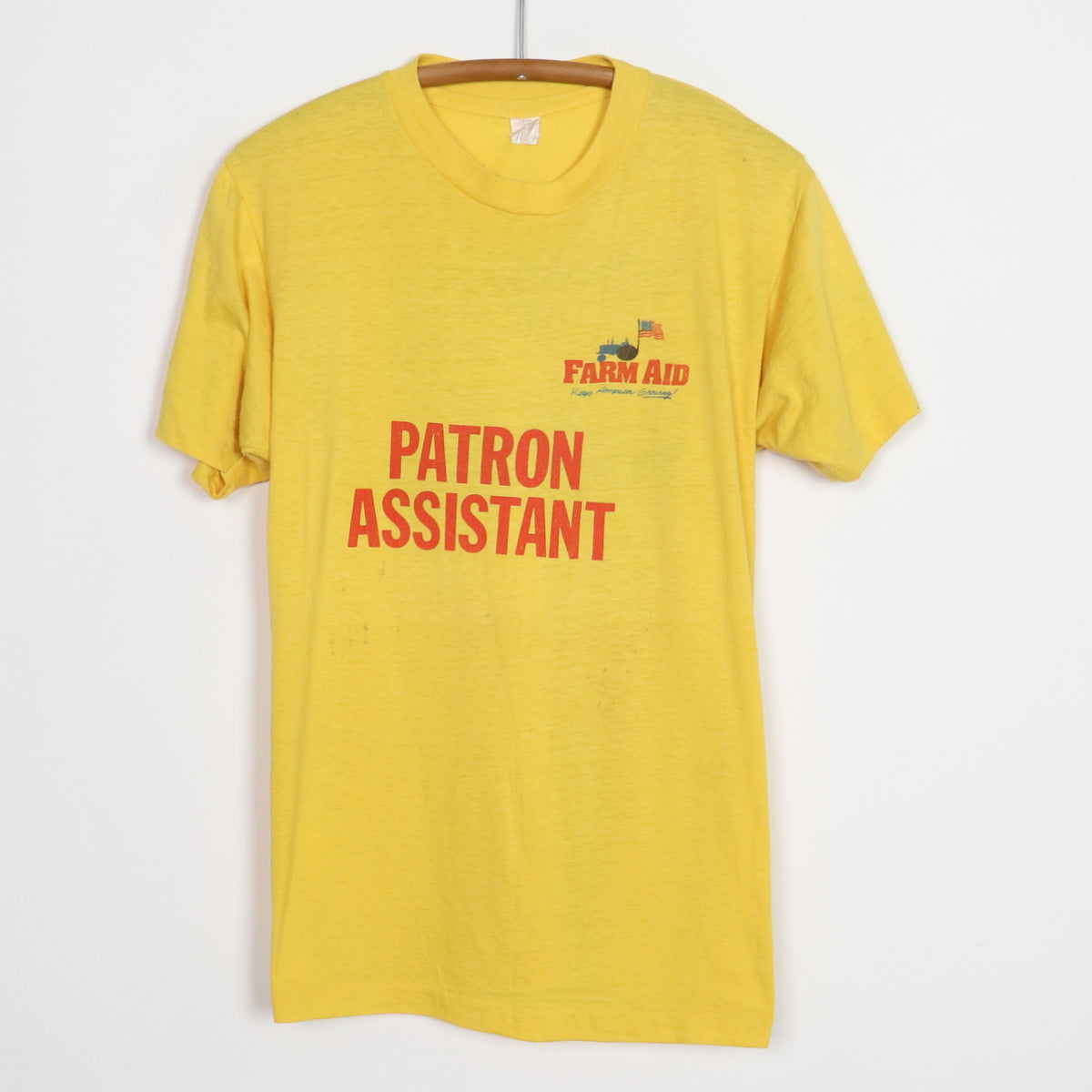 1980s Farm Aid Patron Assistant Concert Shirt – WyCo Vintage