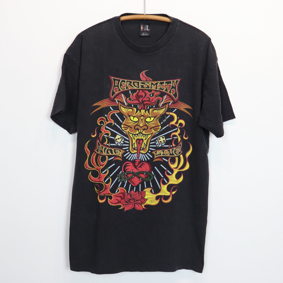 1997 Aerosmith Nine Lives Shirt – WyCo Vintage