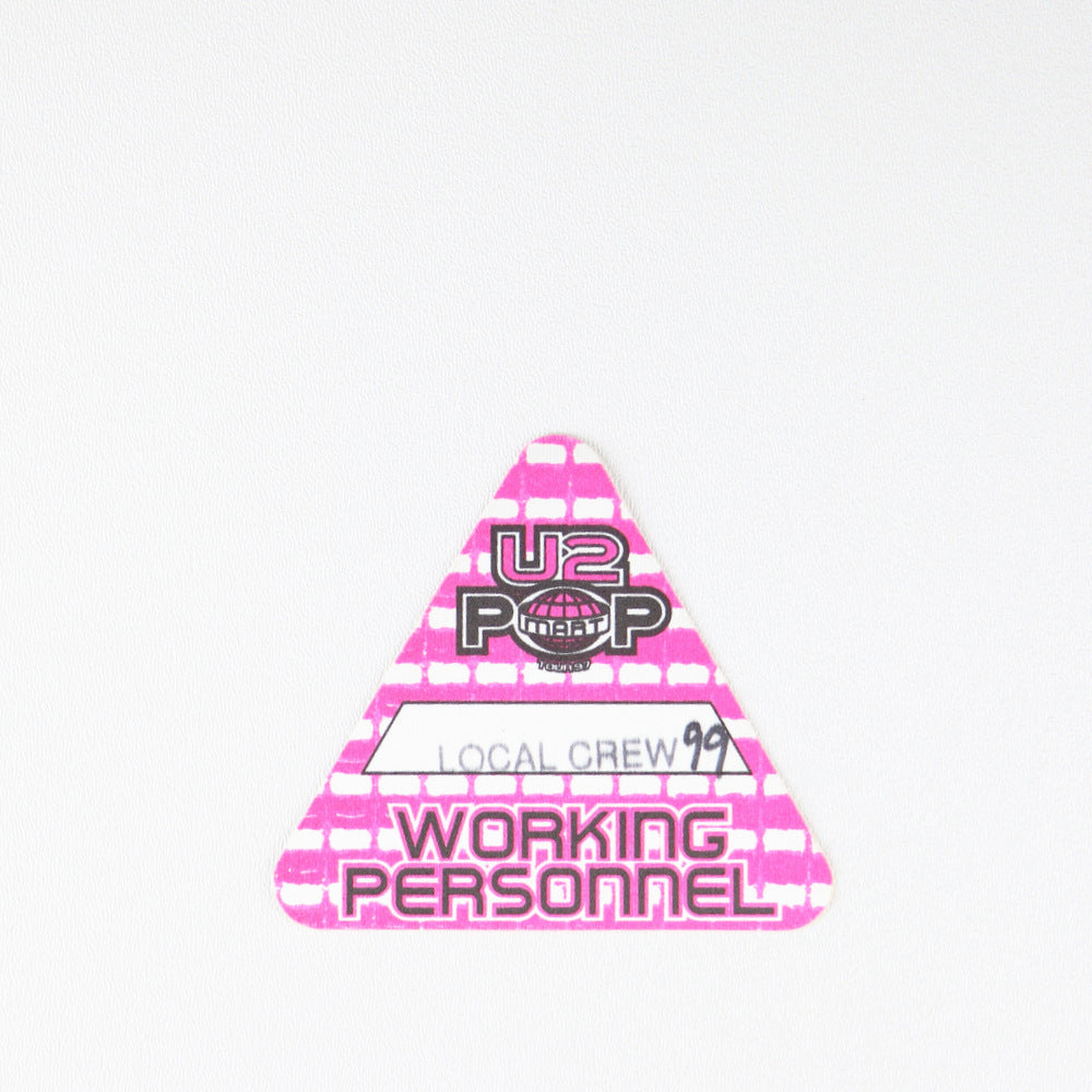 1997 U2 PopMart Tour Working Personnel and Backstage Pass – WyCo Vintage