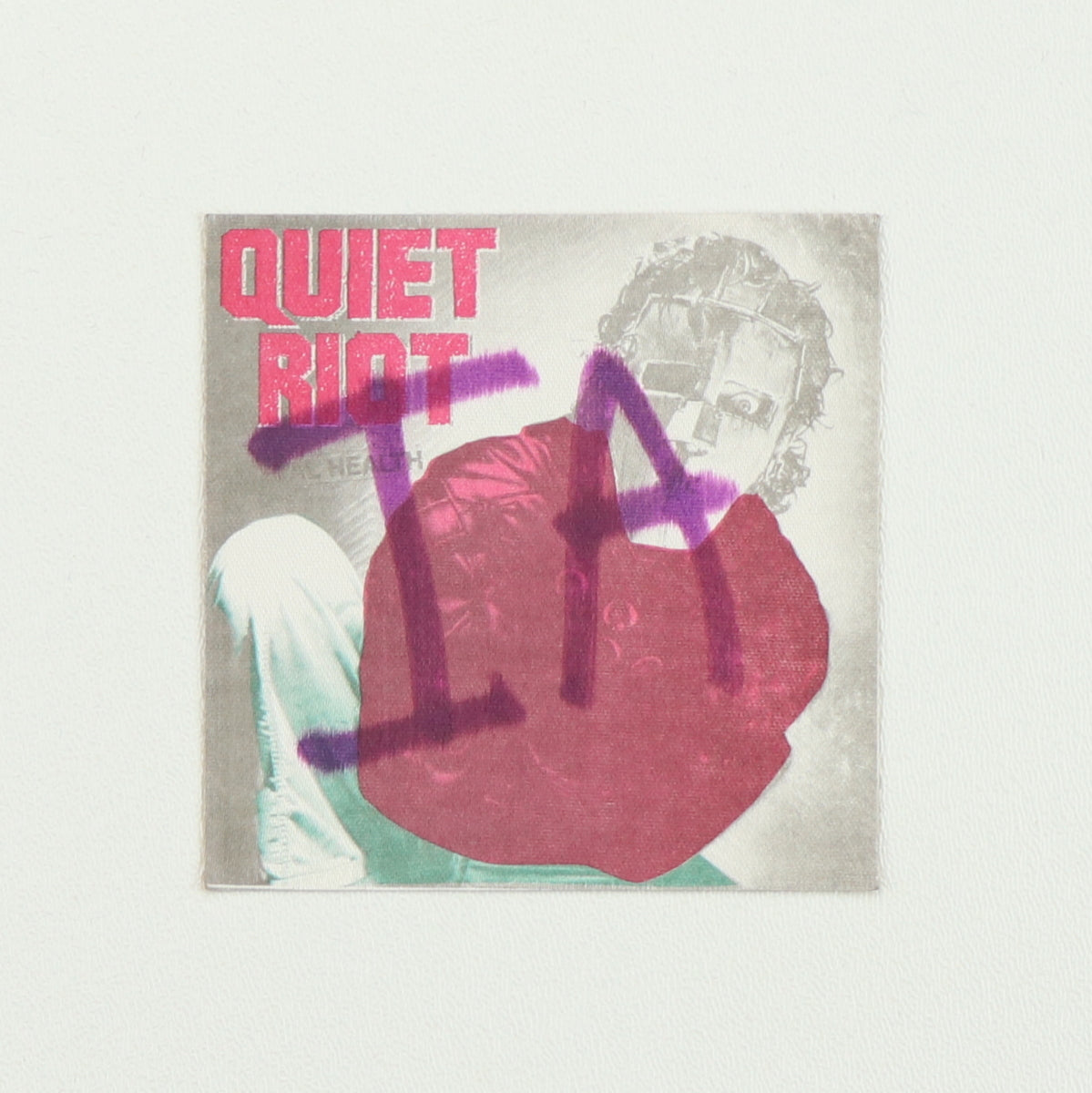 Original vintage 1983 Quiet Riot Metal Health Tour Backstage Pass ...