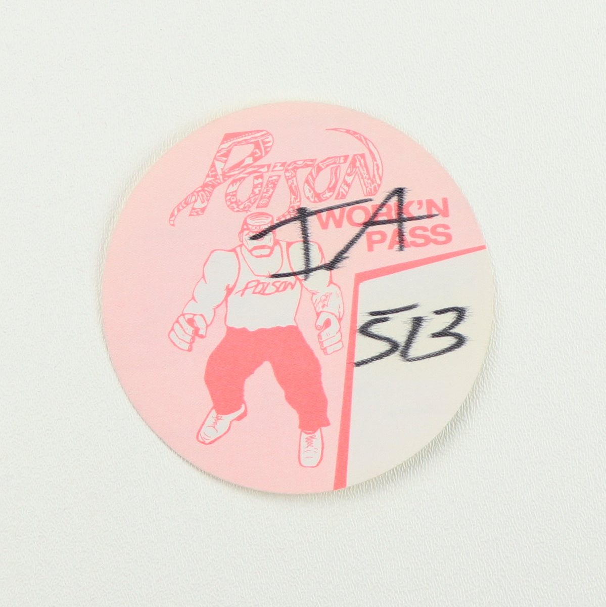 Original vintage 1988 Poison Tour Backstage Pass | WyCo Vintage