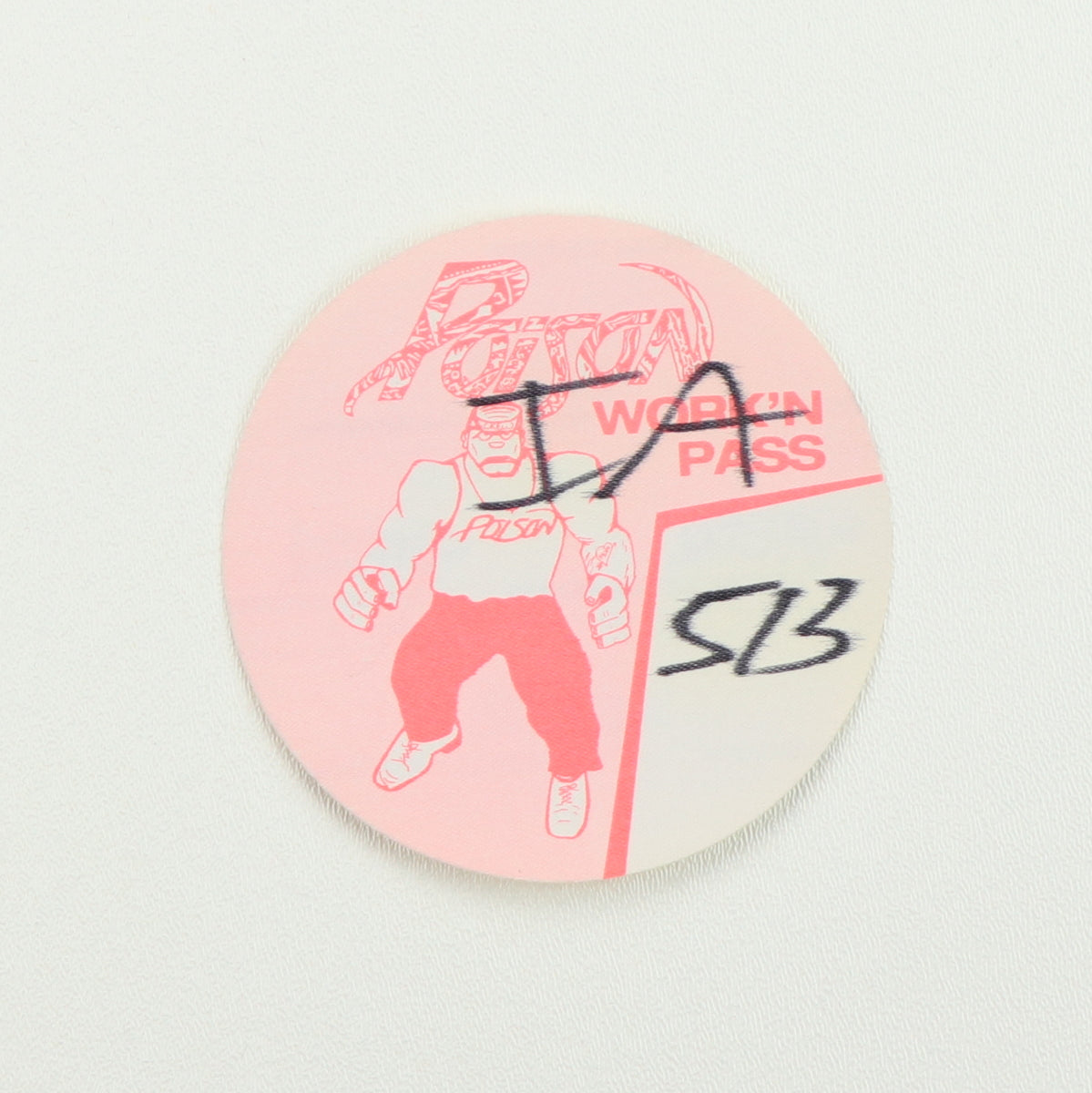 Original vintage 1988 Poison Tour Backstage Pass | WyCo Vintage